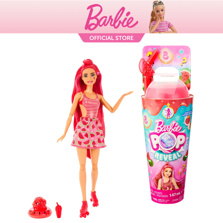 [BLIND BOX!] Barbie Pop Reveal Fruit Series Watermelon Crush Doll ...