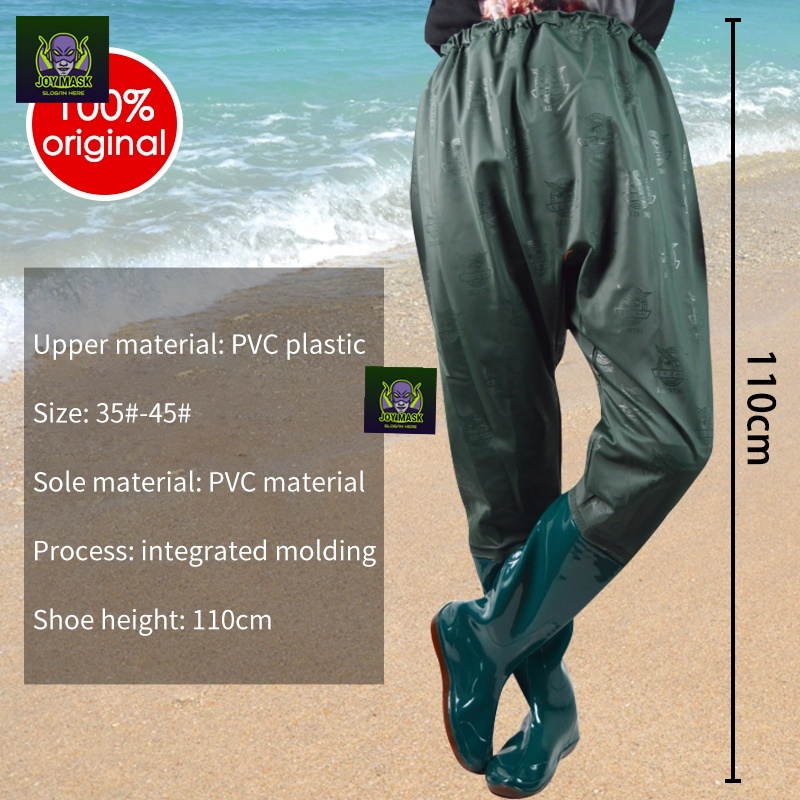 110CM Seluar air sepanjang pinggang Seluar memancing Kasut memancing ...