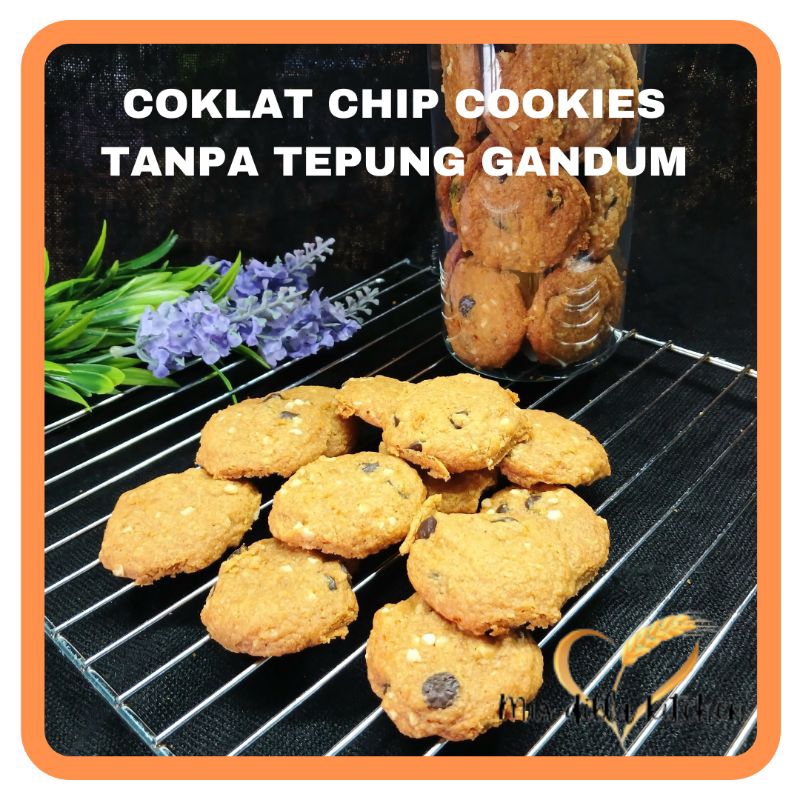 Homemade Coklat Chip Cookies Tanpa Tepung Gandum / Gluten Free 24/50pcs ...