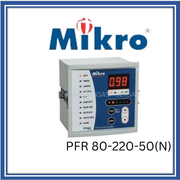 MIKRO#POWER FACTOR REGULATOR , PFR 80-220-50(N) PFR 80-415-50(N) | Shopee Malaysia