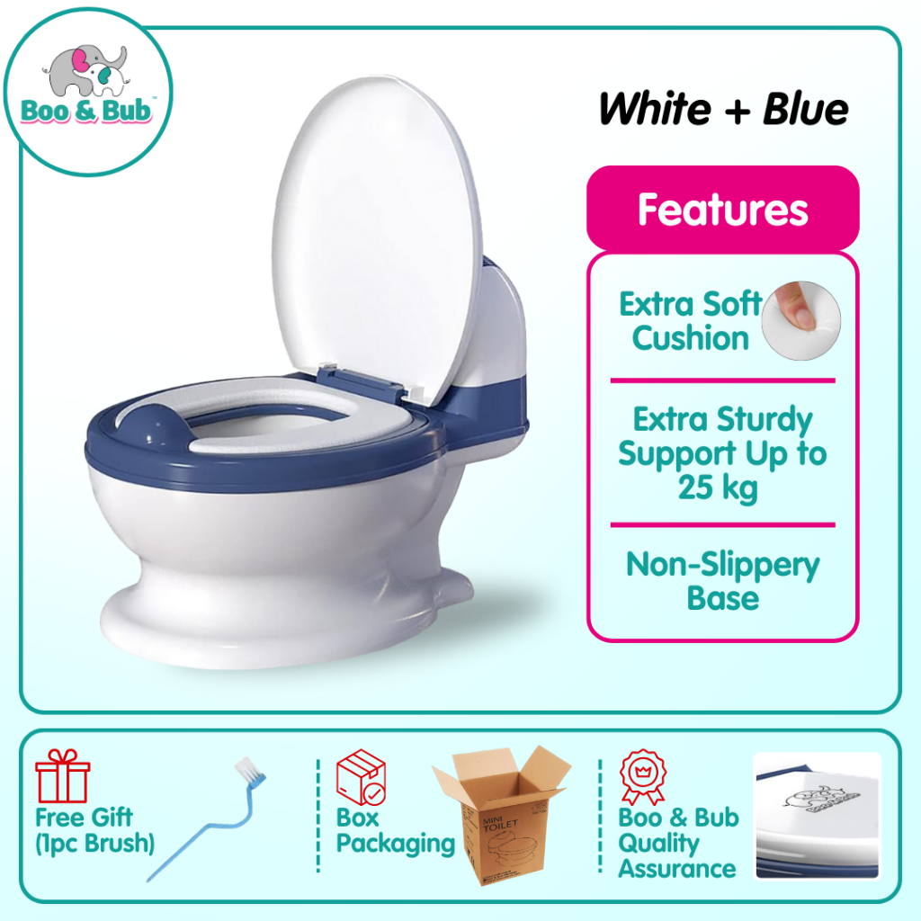 🐘Boo&Bub🐘 Portable Mini Children's Potty Training Toilet with cushion ...