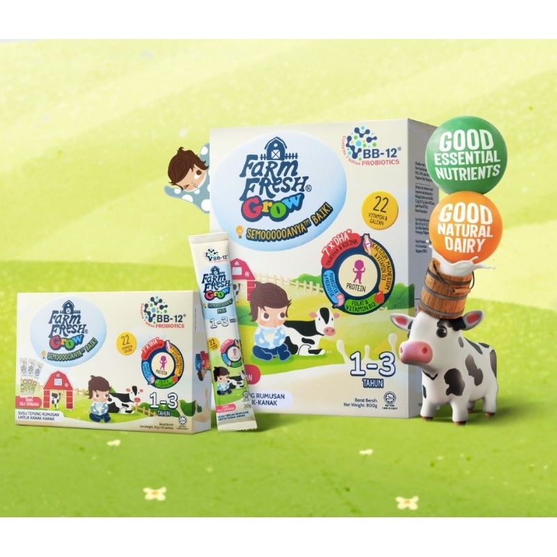 Farm Fresh Grow Powder 1-6 Years Old- Sachet 1x30G | Shopee Malaysia