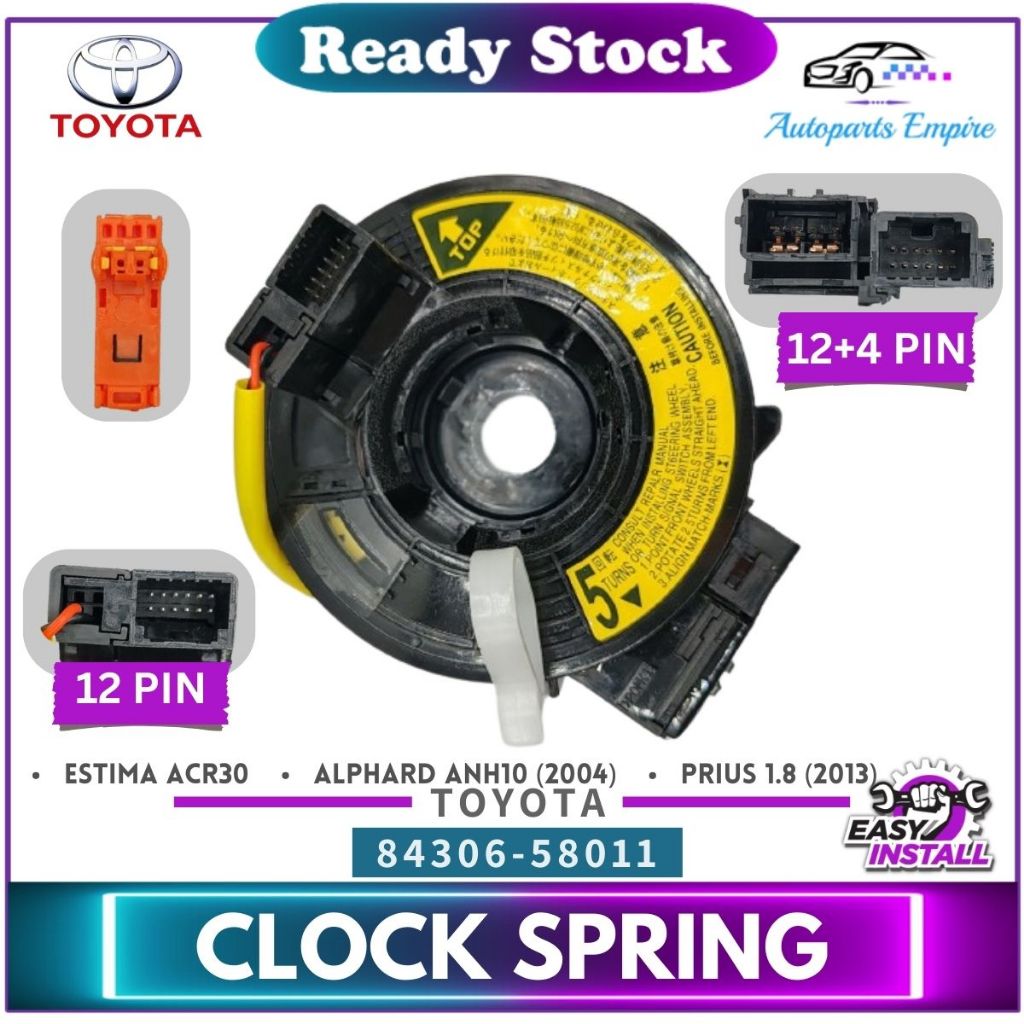 Toyota Estima Alphard Camry Corolla 】 Airbag Spiral Cable / Clock ...