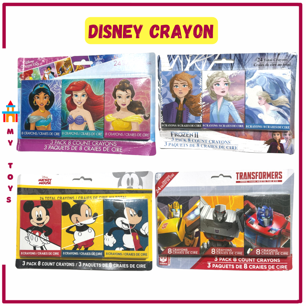 Disney Crayon For Kids Frozen Krayon Hadiah Murid Disney Non Toxic Oil ...