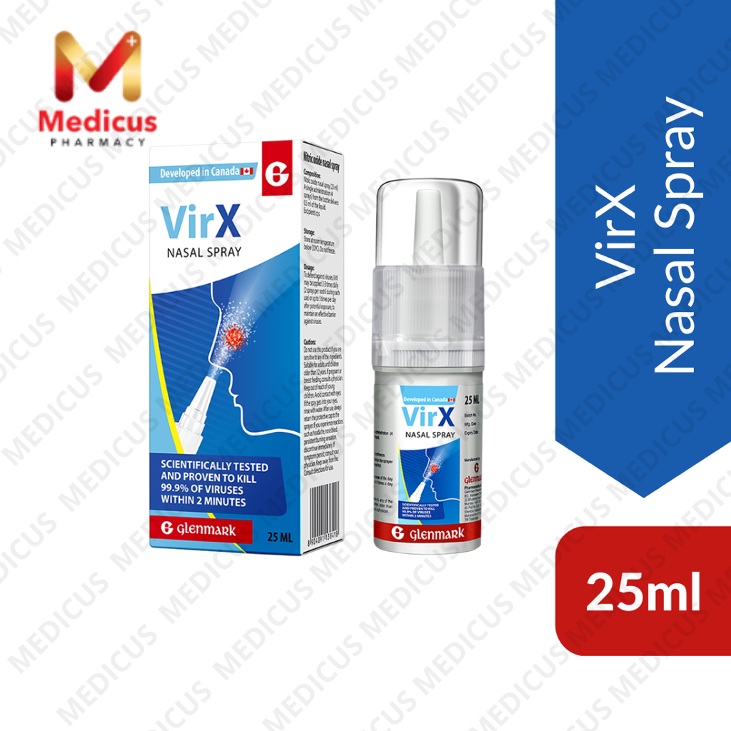 Glenmark VirX Nasal Spray 25ml (Exp: 01/2025) | Shopee Malaysia