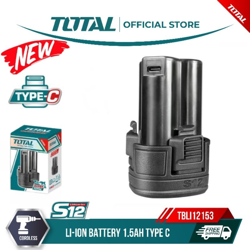 Total Li-ion Battery S12 (1.5Ah) TBLI12153 | Shopee Malaysia