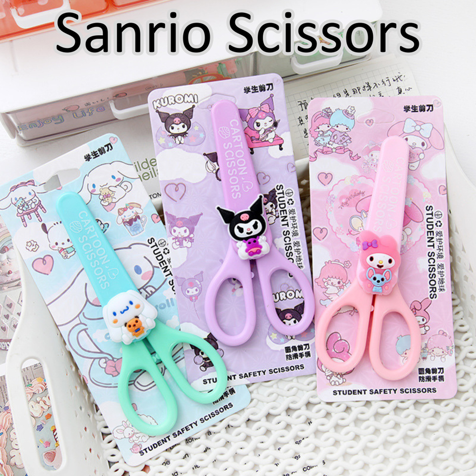 Sanrio Scissors Kuromi My Melody Cinnamoroll Sanrio Stationery Scissors ...