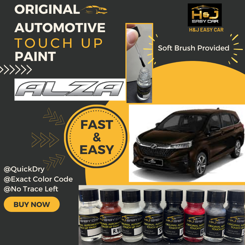 PERODUA ALZA Automotive Original COLOR CODE Touch Up Paint 10ML ...