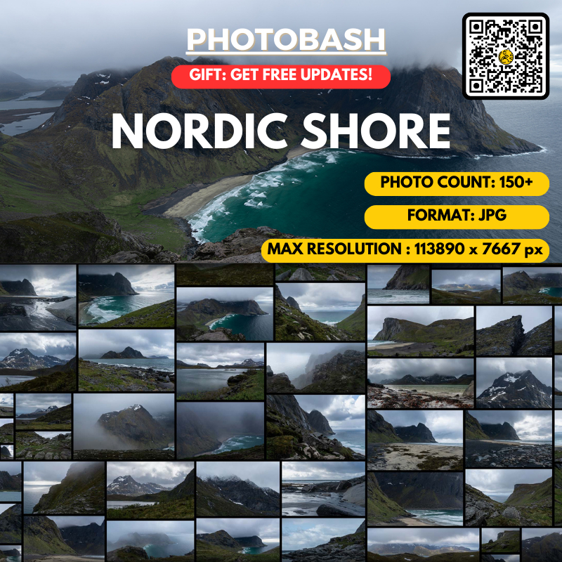 A006- Photobash 【Nordic Shore】 High quality images for designer ...