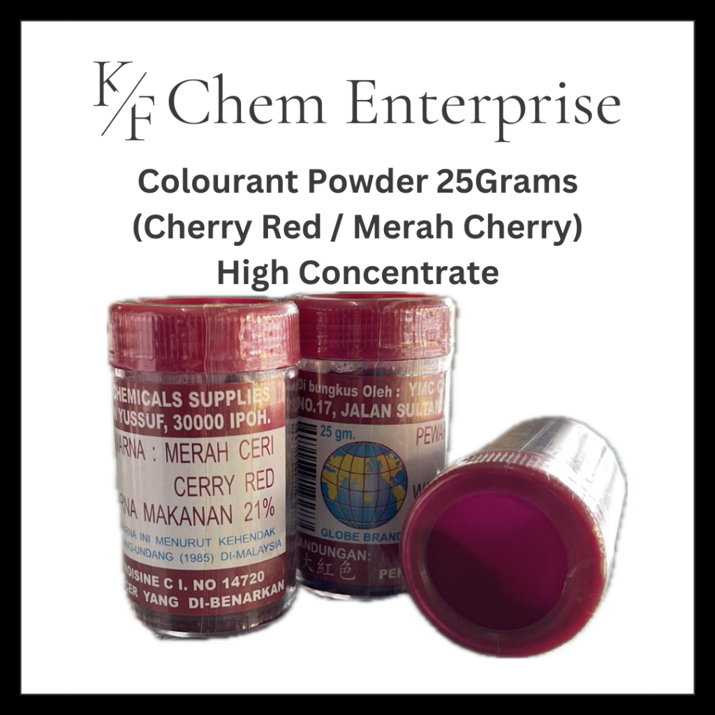 Food Colouring powder 25GM / Cherry Red / Merah Ceri | Shopee Malaysia