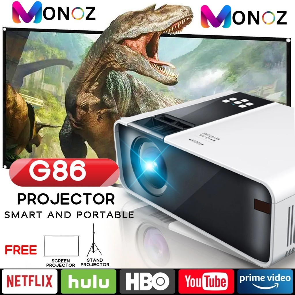 6000 lumens G86 Projector FULL HD 1080P Android Mini Projector WIFI LCD ...