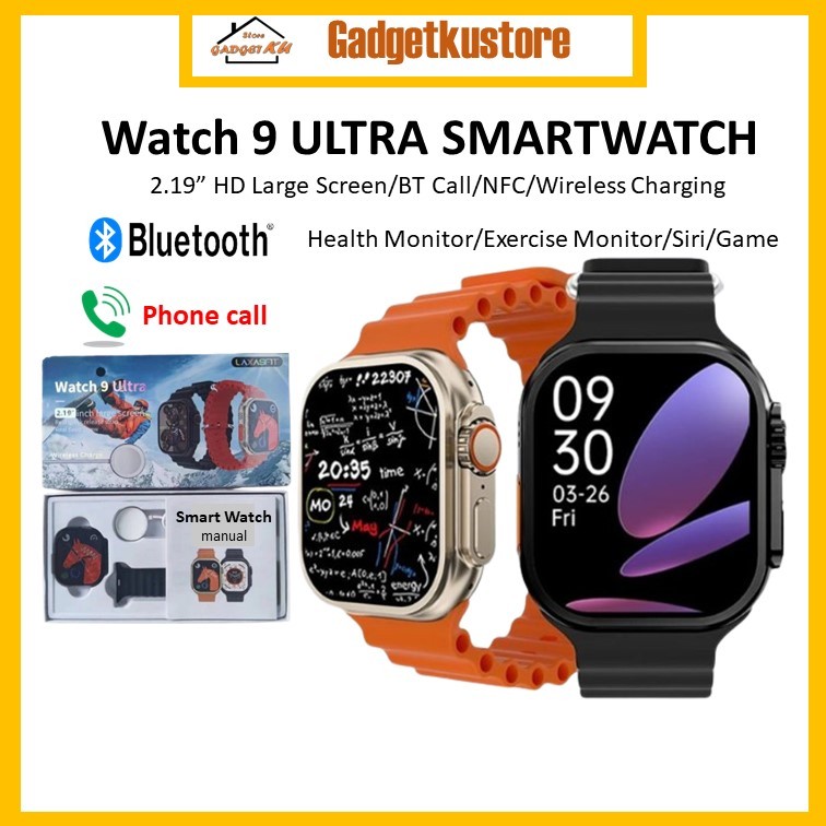 Watch 9 Ultra Smartwatch 2.19" Large Screen 49mm NFC BT Call Siri ...
