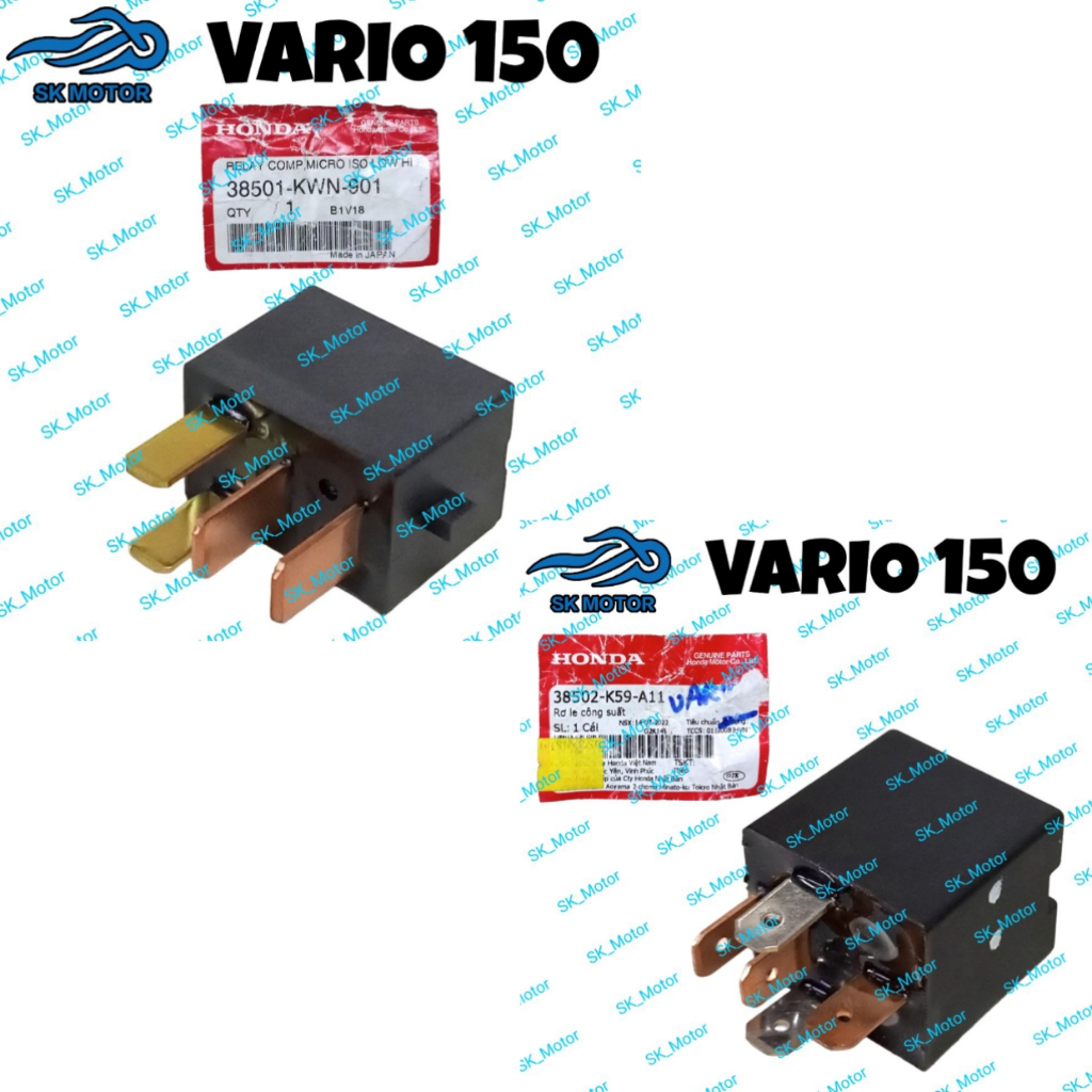 Honda VARIO 150 Original Power Relay Assy Comp 38501-KWN-901 38502-K59 ...