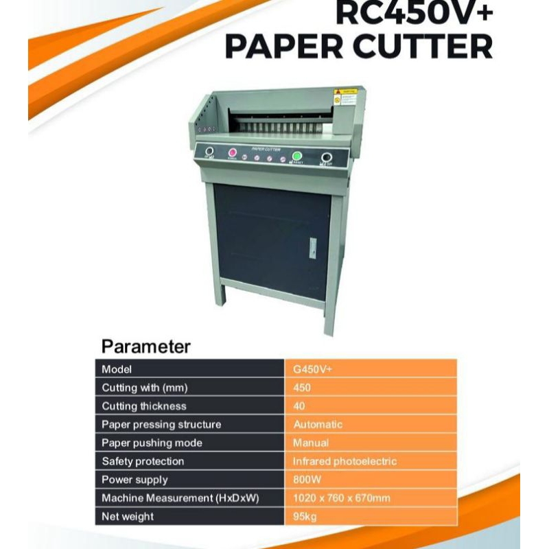 (New Model) Paper Cutter 450V + | Shopee Malaysia