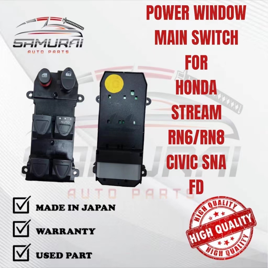 Honda Stream Rn6 Rn8 Civic SNA FD 2008 1.8 2.0 Power Window Main Switch ...