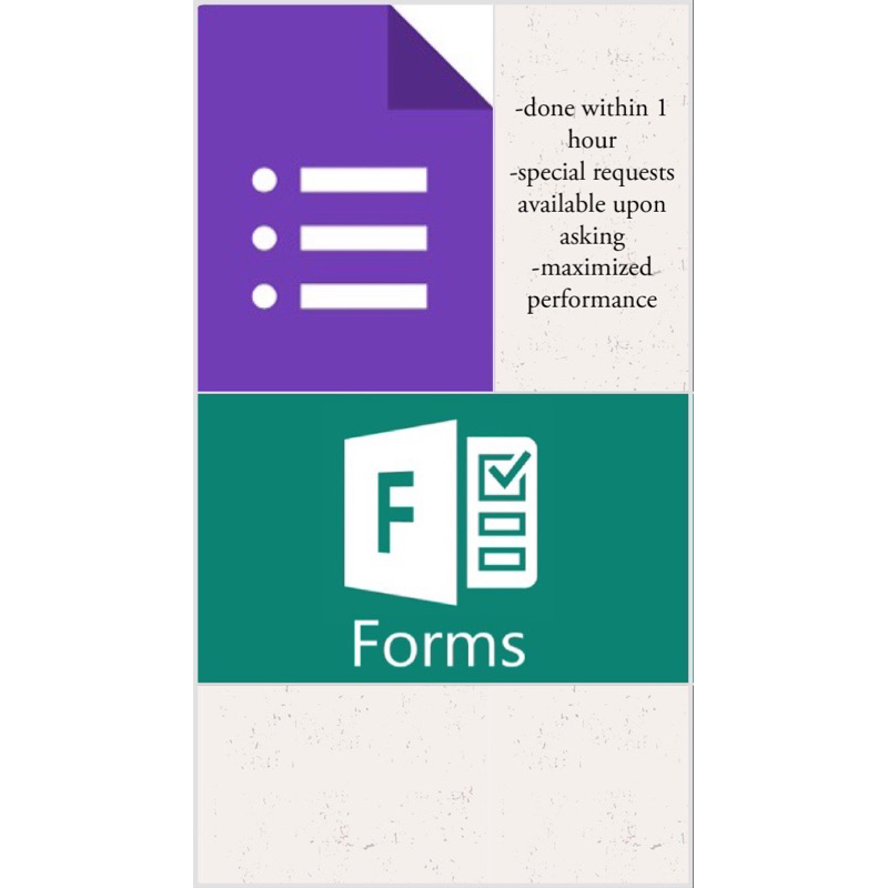 Google Forms/ Microsoft Forms Service | Shopee Malaysia