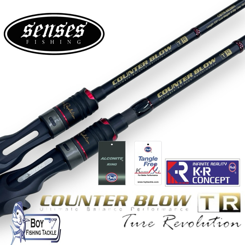 SENSES COUNTERBLOW TR COUNTER BLOW TR BAITCASTING ROD BC ROD FISHING ...