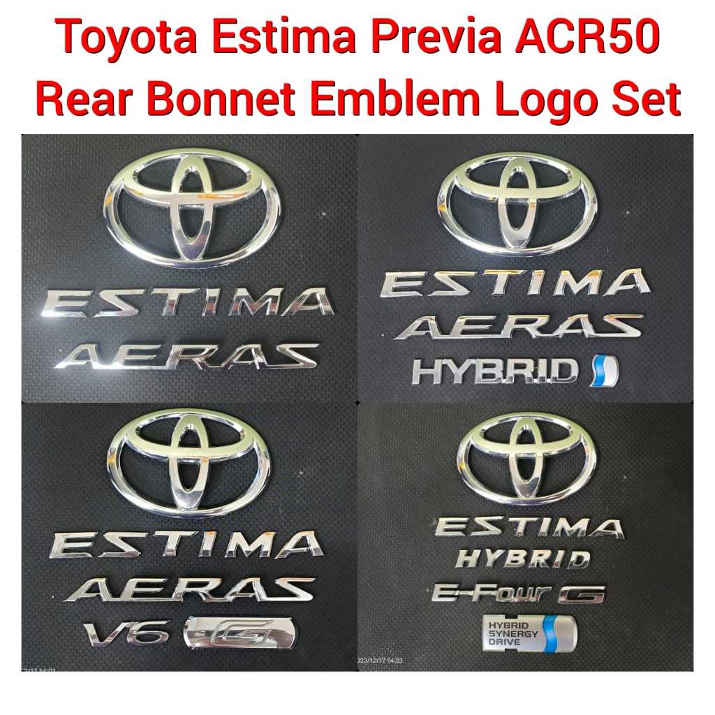 Logo Emblem Toyota Estima Previa ACR50 06-19 Logo Emblem ( AERAS ...