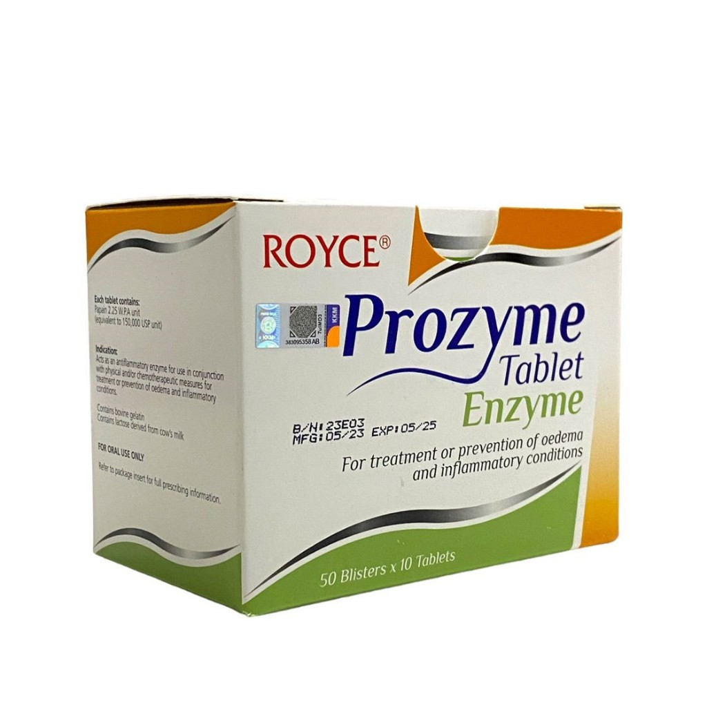 PROZYME [PAPAIN] TAB 500S/BOX | Shopee Malaysia