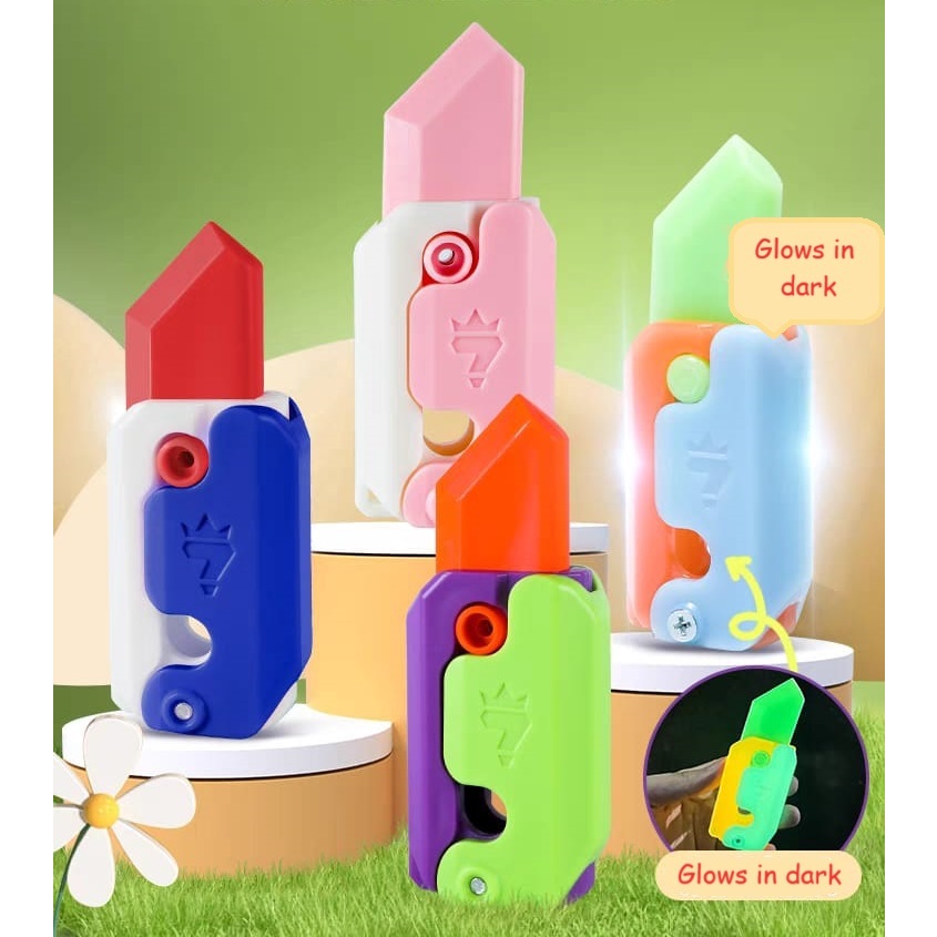 3D Gravity Carrot Knife Radish Knife Comb Decompression Toy Tick Joke ...