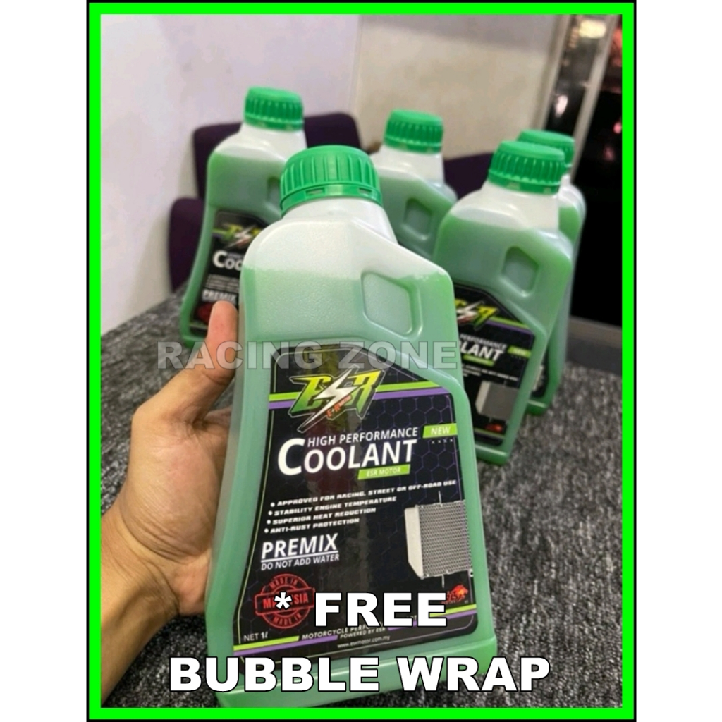 ESR COOLANT PREMIX 1L 1 LITRE GREEN ( FREE BUBBLE WRAP ) 100% ORIGINAL ...