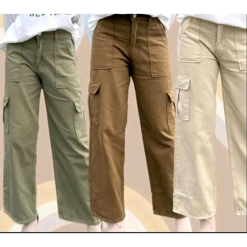 Ladies Jeans Cargo 6 Pocket Pants High Quality Size26-36 (Ready Stock) | Shopee Malaysia