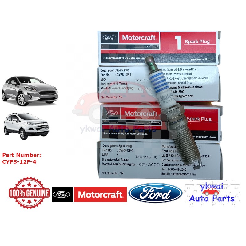 Genuine Ford Motorcraft Spark Plug for Ford Ecosport 1.5/Ford Fiesta 1. ...