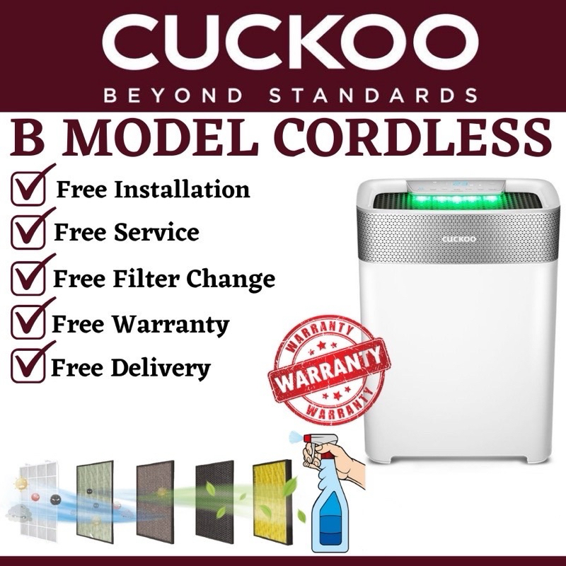 [𝑪𝒉𝒂𝒕 𝑺𝒆𝒍𝒍𝒆𝒓] CUCKOO B MODEL CORDLESS AIR PURIFIER | Shopee Malaysia