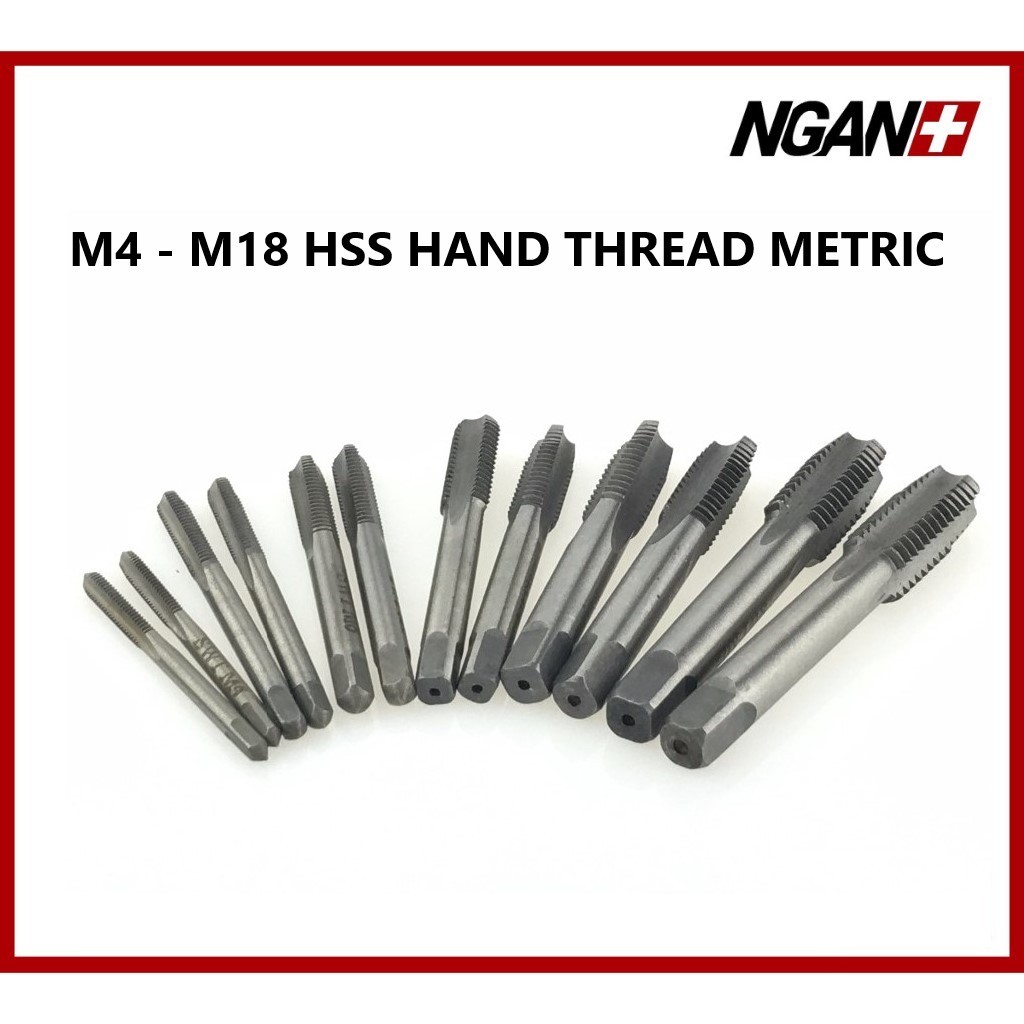 M4 - M18 HSS HAND THREAD TAP METRIC | Shopee Malaysia