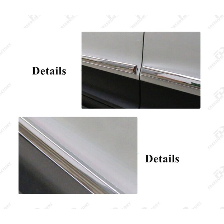Universal Car Side Door Chrome Molding Moulding Body Lining Panel Trim ...