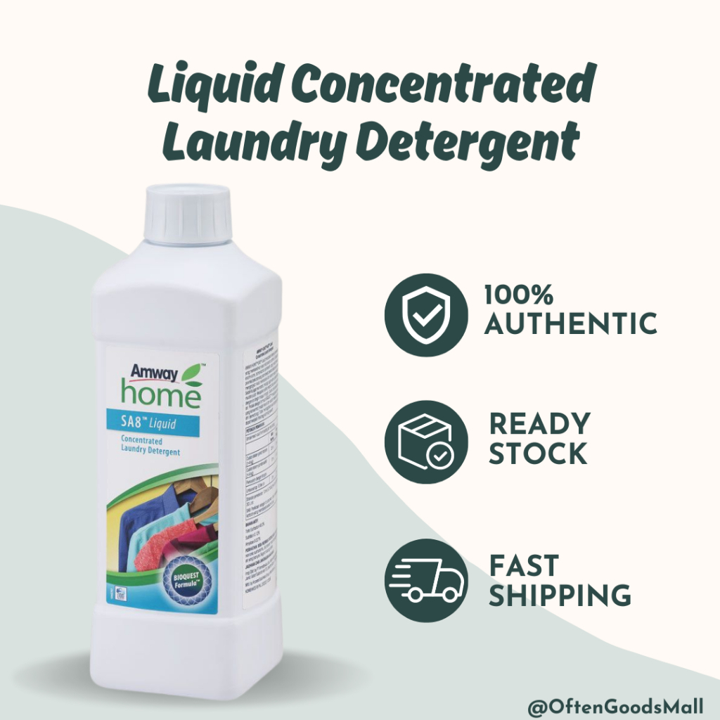 [Ready Stock] SA8 Liquid Concentrated Laundry Detergent - 1L | Shopee ...