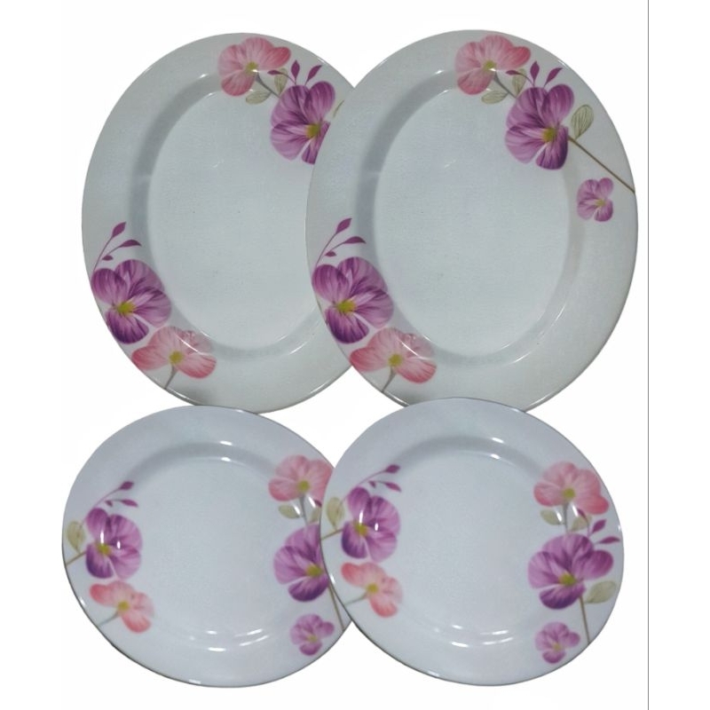 READY STOCK PINGGAN MELAMIN BULAT DAN BUJUR/MELAMINE OVAL AND ROUND ...