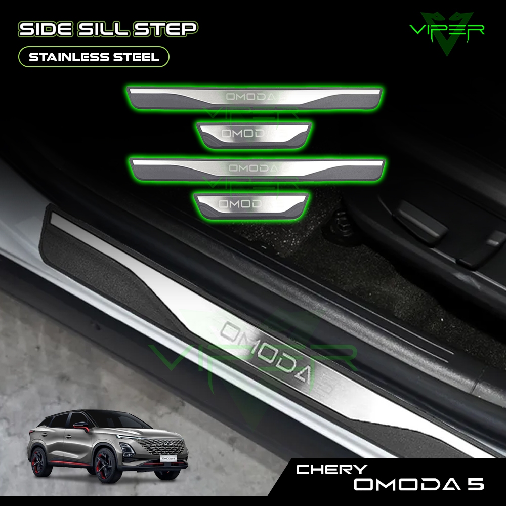 Chery Omoda 5 Side Sill Plate Door Step Cover Scuff Chrome Accessories ...