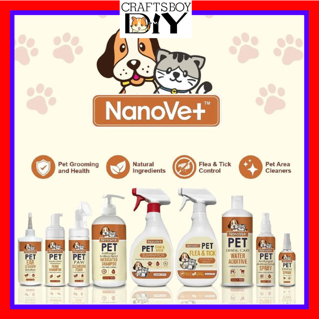 Nanovet Pet Care Product For Cat & Dog Craftsboydiy | Shopee Malaysia