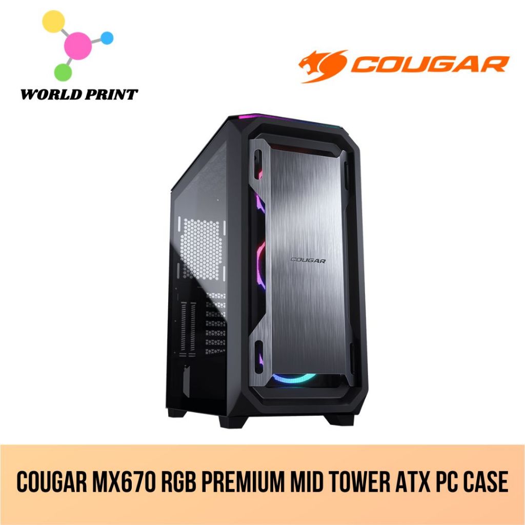 Cougar MX670 RGB Premium Mid Tower ATX PC Case | Shopee Malaysia