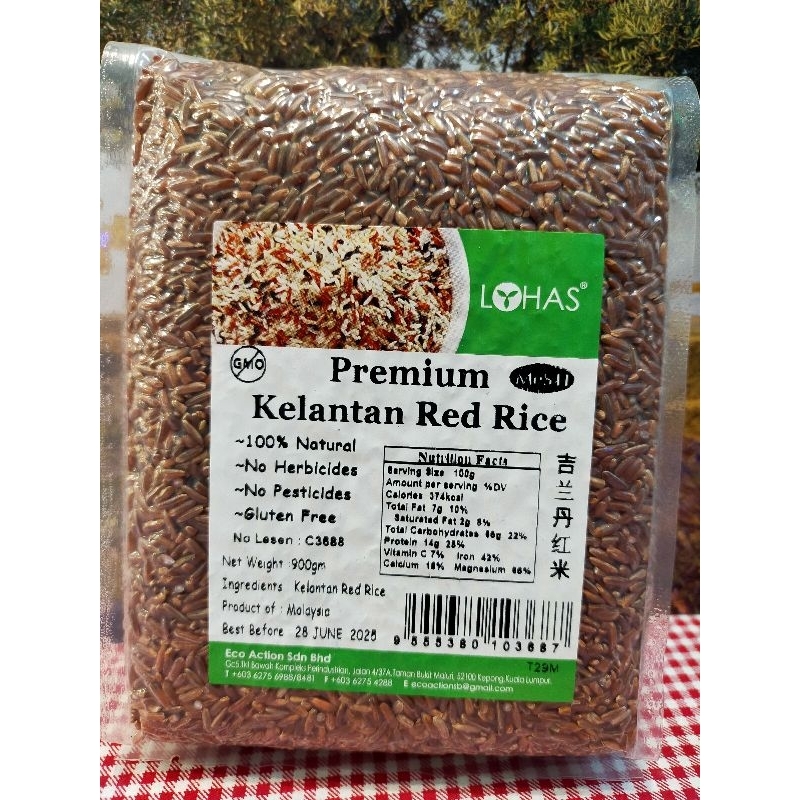 Lohas Kelantan Red Rice 900g[EPX:28/04/2026] | Shopee Malaysia