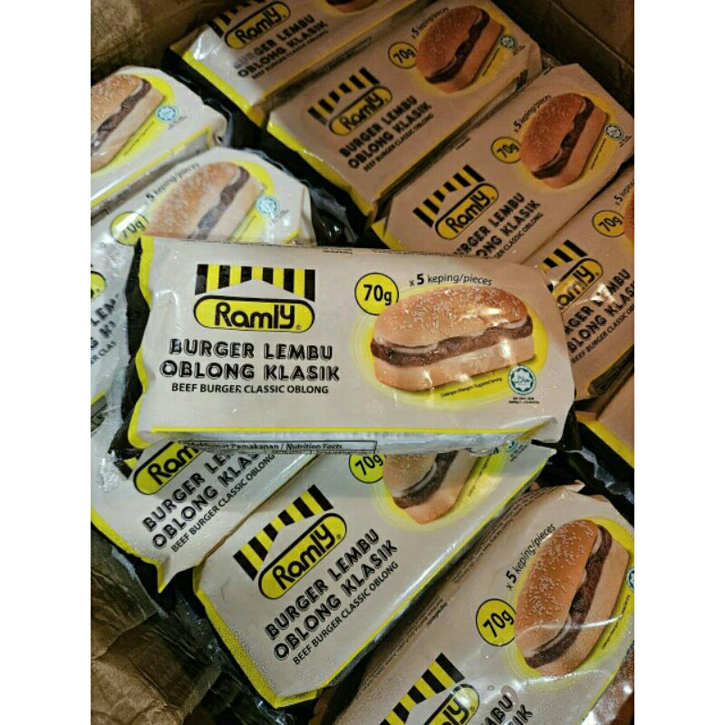 [COMBO] Ramly Daging Burger Oblong Lembu Ayam Patty + FREE Ice Box ...