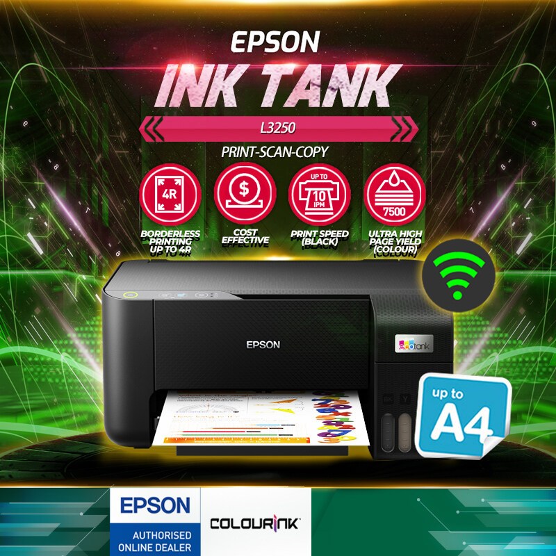 Epson L3250 L3550 A4 3-in-1 Refill Ink Tank Wi-Fi Printer with Original ...