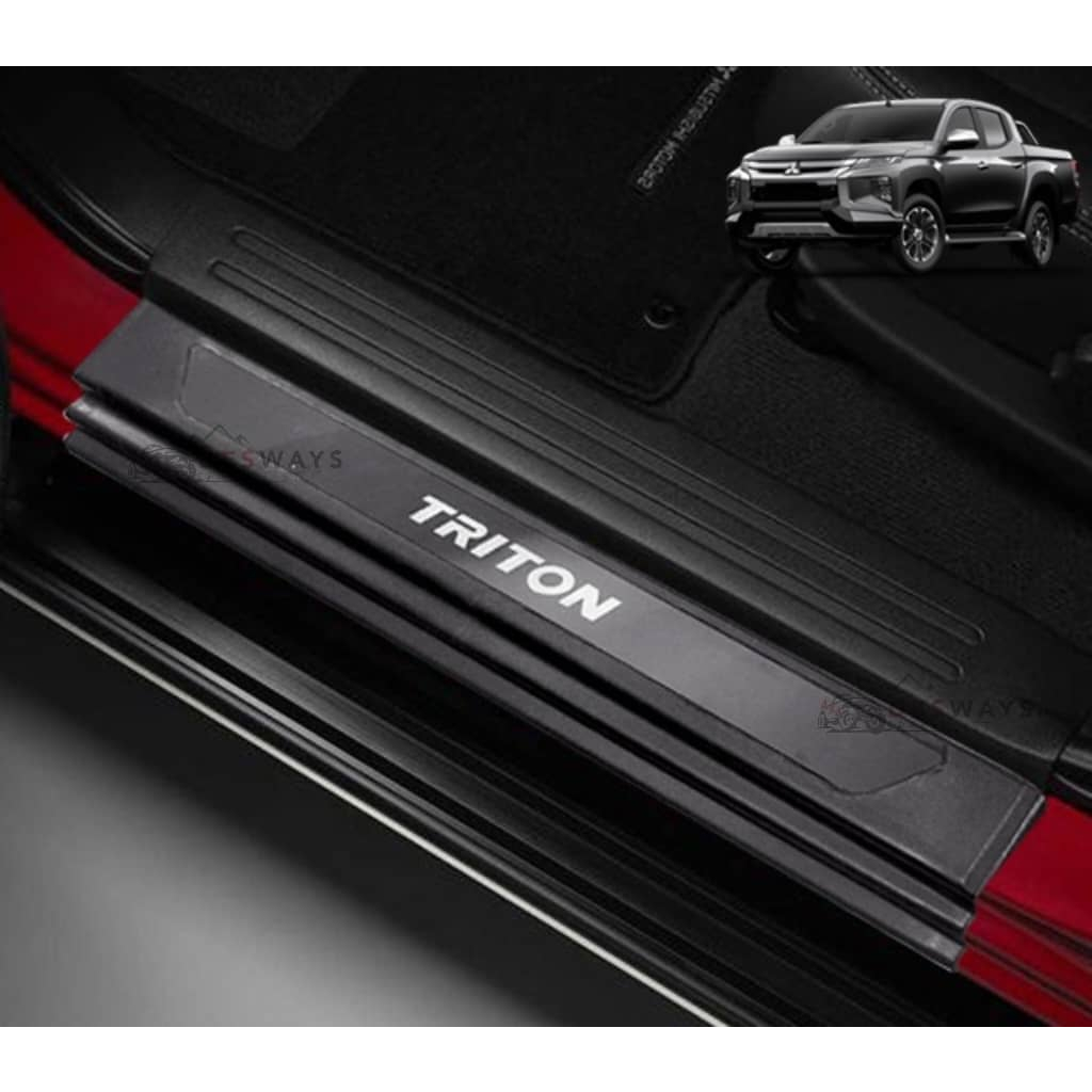 Mitsubishi Triton ATHLETE 2015 - 2022 Door Side Sill Plate Step / Scuff ...