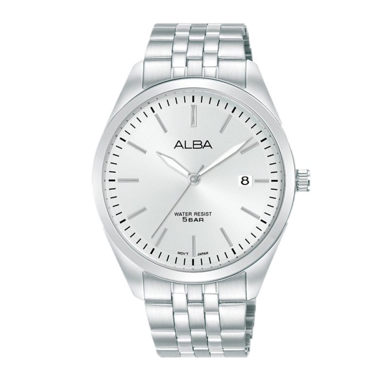 ALBA Men Analogue Silver Dial Stainless Steel Date Watch VJ42-X341SS ...