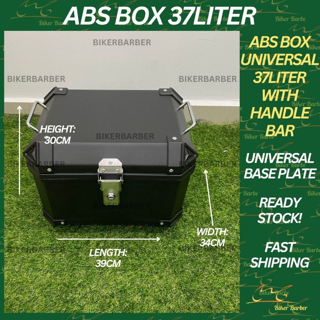 Top Box Peti Kotak Moto Motosikal Motorcycle 57L 37L Liter ABS ...