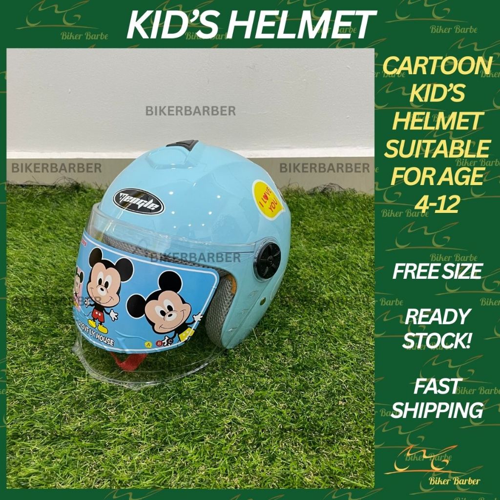 Helmet Budak Topi Keledar Kanak Kanak Helmet Motorcycle Children ...