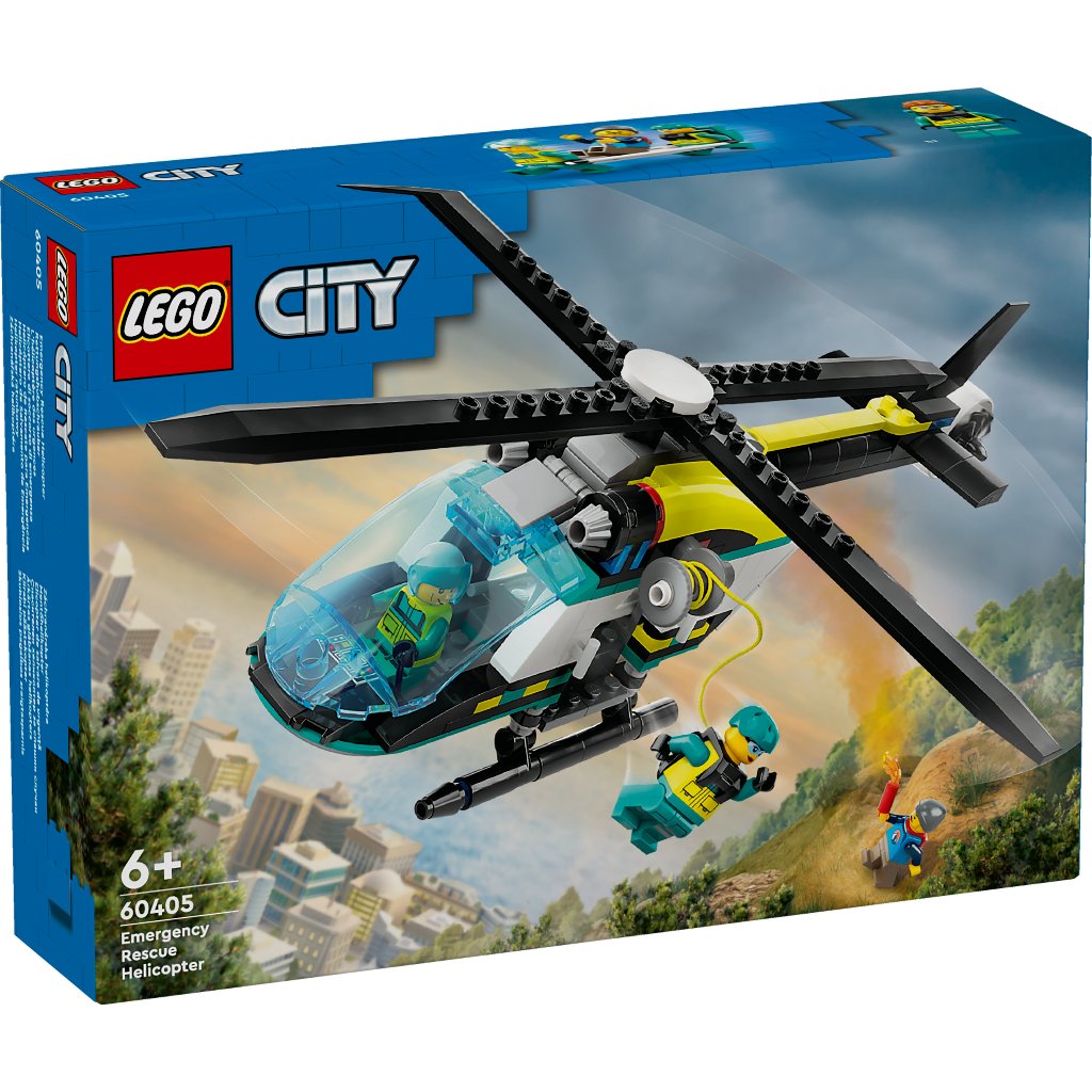 [BrickMonster] Lego 60405 City Emergency Rescue Helicopter | Shopee ...