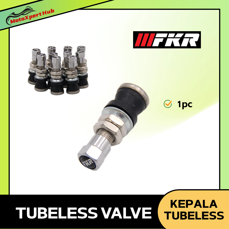 FKR Motorcycle Tubeless Tyre Valve(1pc) tubeless valve kepala tiubless ...