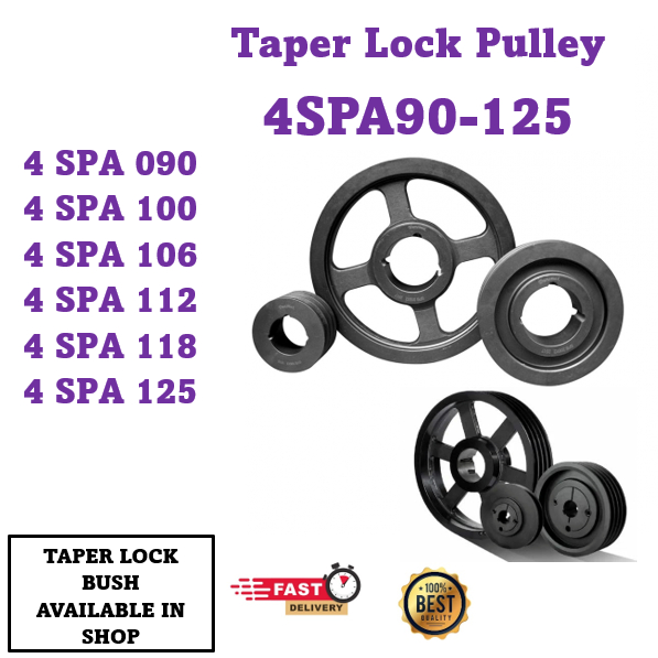 Taper Lock Pulley 4SPA90~4SPA125 FOUR LAYER SPA V Belt Pulley SPA V ...