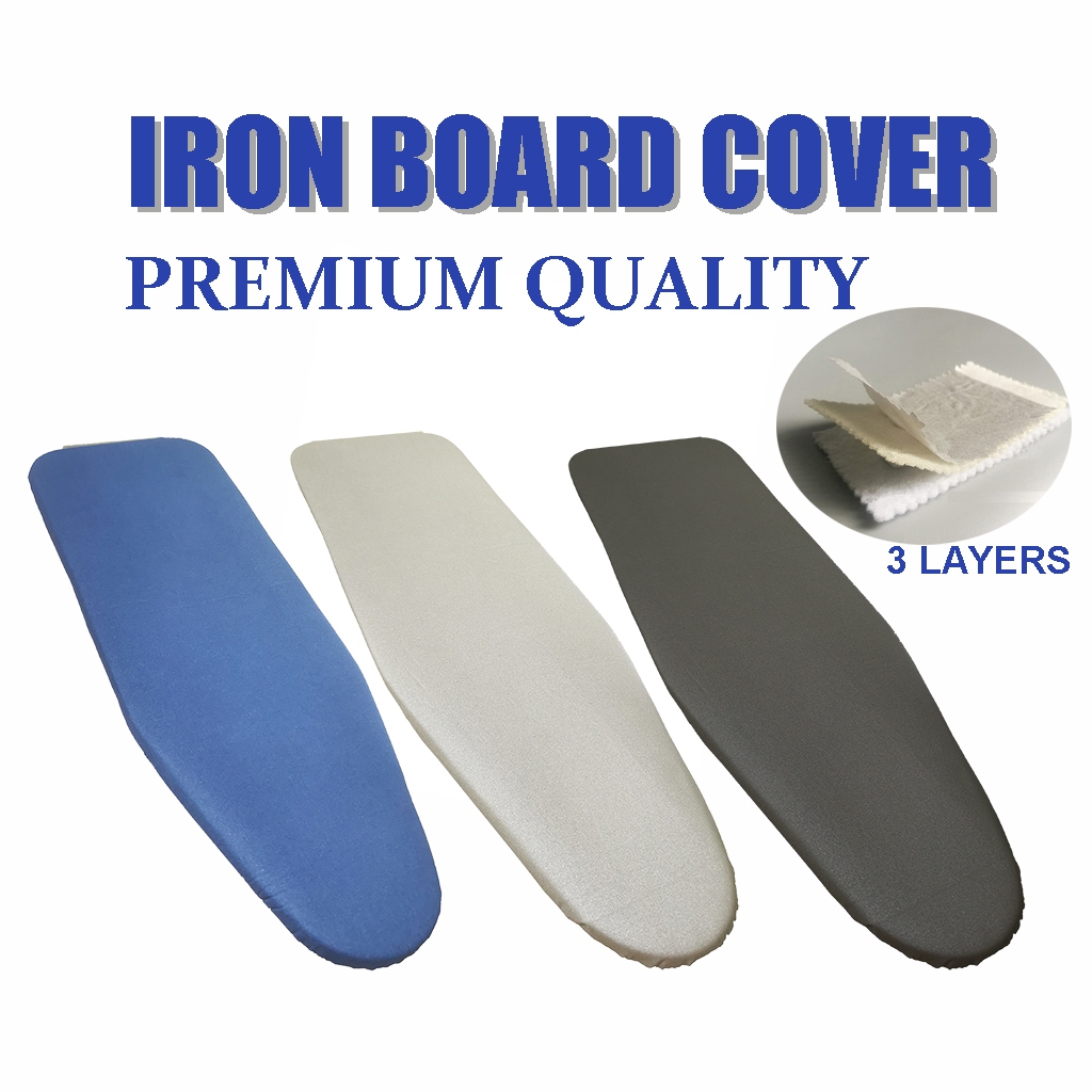 Heat Resistant Ironing board cover Thick sarung iron board Tebal Anti ...