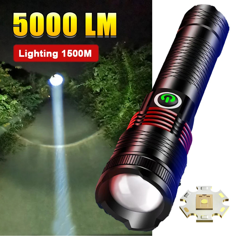 White Laser Flashlight TOKYOSAT TS-8321 Super 5000LM High Ultra ...