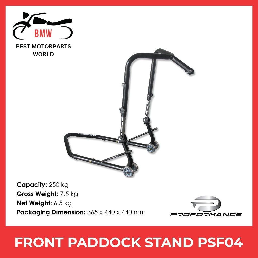 PROFORMANCE PSF04 Front Paddock Stand for motorbike | Shopee Malaysia