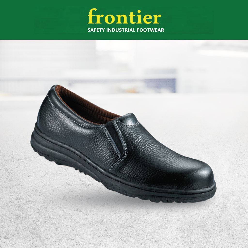 Frontier FT X3200 Ladies Slip On Low Cut Black Genuine Leather Ladies ...