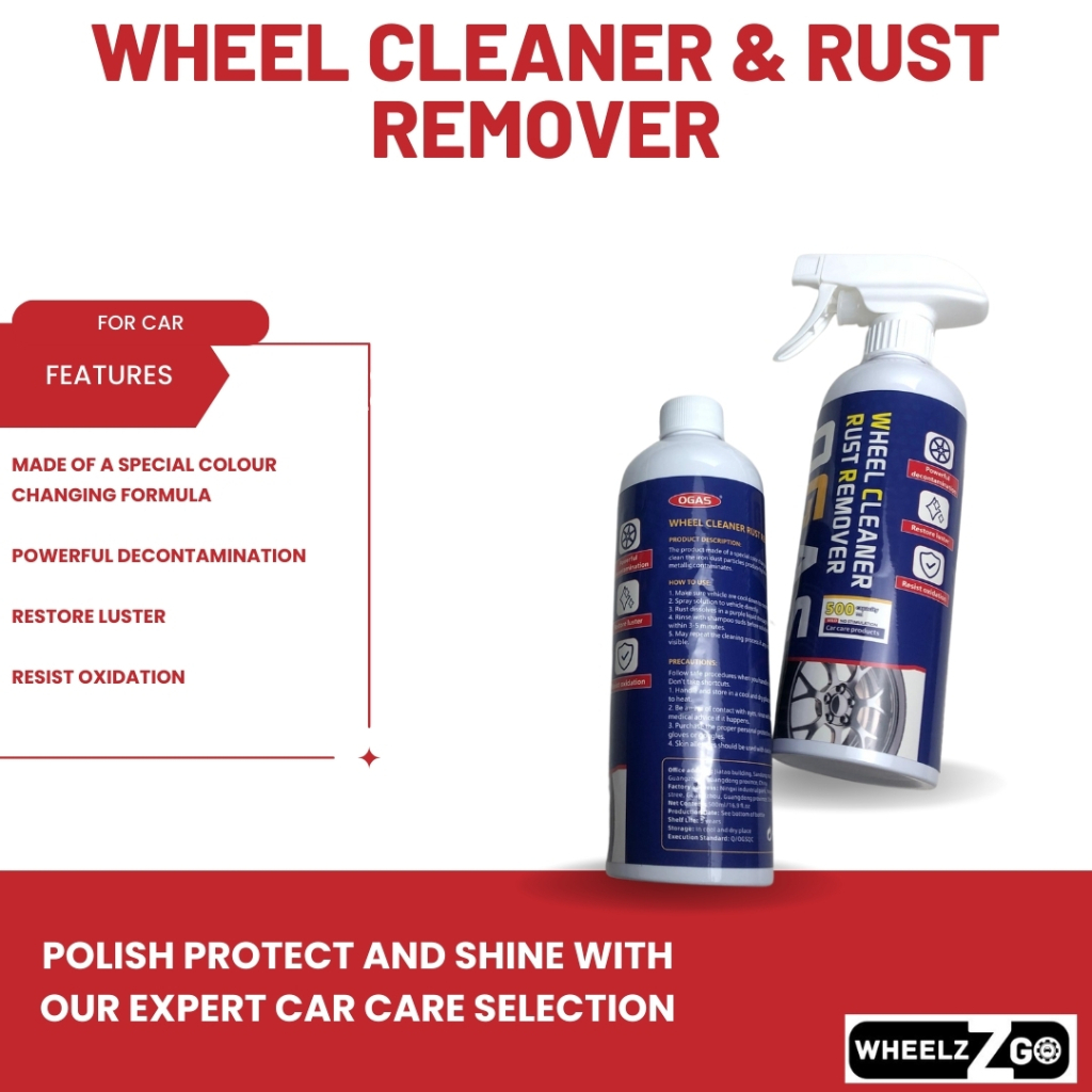 OGAS Car Wheel Cleaner & Rust Remover - Iron, Brake Dust, & Rust ...